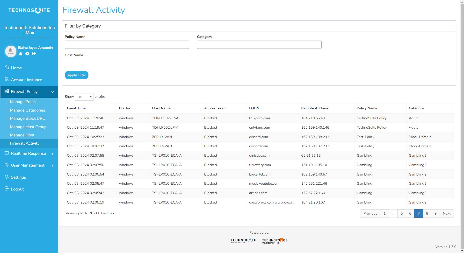 Technopath's TechnoSuite Web Filtering | CrowdStrike Marketplace